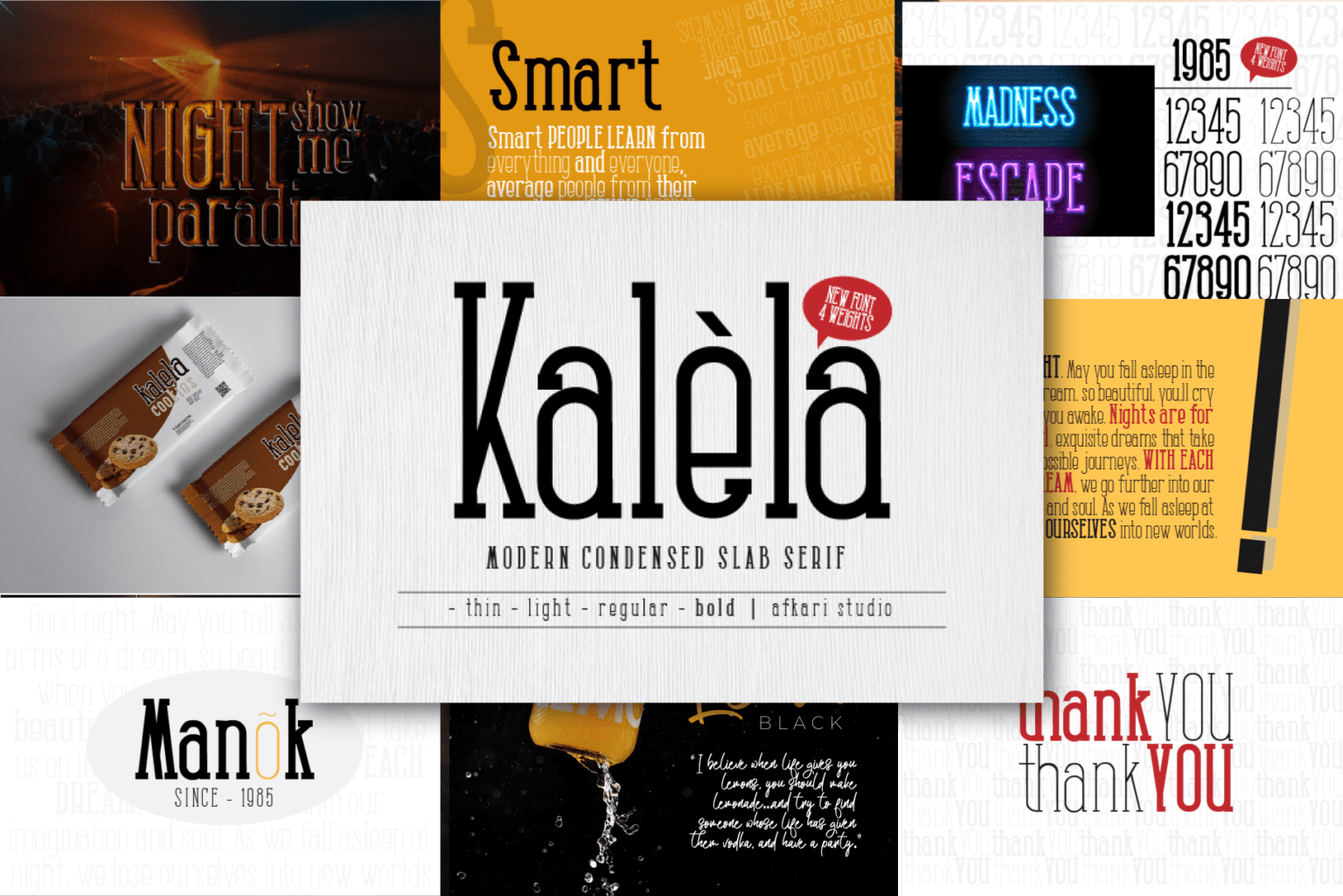 Afkari Studio Font Bundle 1 | Afkari Studio Professional Font Designer