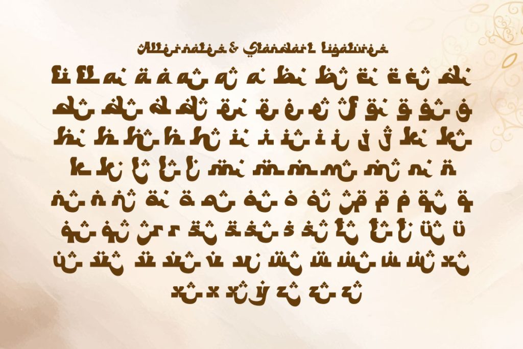 Yalla Arabic - Classic Arabic Display Font | Afkari Studio Professional ...